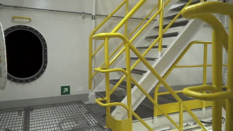 Inside tanker vessel. Doors of tanks. Ta... | Stock Video | Pond5