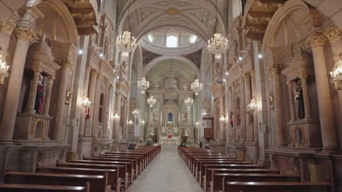 Inside Templo de San Francisco de Asís ... | Stock Video | Pond5