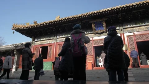 Inside Tibetan Buddhist Lama Temple (Yon... | Stock Video | Pond5