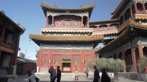 Inside Tibetan Buddhist Lama Temple (Yon... | Stock Video | Pond5
