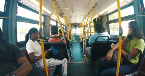 Inside of a TTC Bus in Toronto, Canada | Stock Video | Pond5