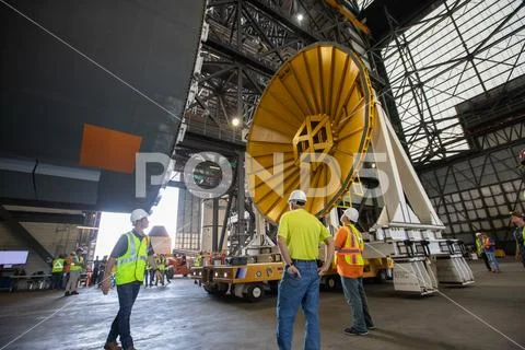 Inside the Vehicle Assembly Building at NASAs Kennedy Space Center in ...