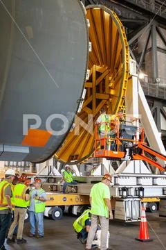 Inside the Vehicle Assembly Building at NASAs Kennedy Space Center in ...