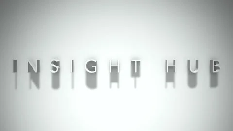 Insight Hub 3D title animation with shad... | Stock Video | Pond5