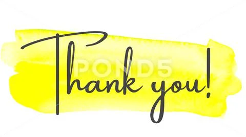 Inspirational quote on a watercolor background with the text thank you ...