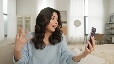 Inspired face expression, hand gestures,... | Stock Video | Pond5