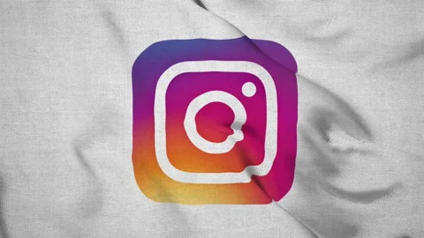 INSTAGRAM animated logo. INSTAGRAM flag | Stock Video | Pond5