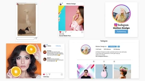 Instagram Animated Posts ~ After Effects Project #161071286