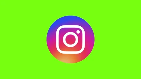 Instagram logo blink floating animated m... | Stock Video | Pond5