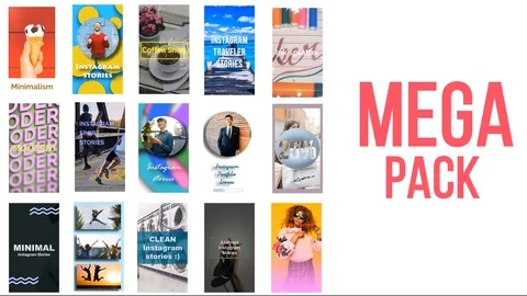 Instagram Stories MEGA Pack , Bundle ~ After Effects #90260202