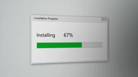 Install Program Process Animation on Gra... | Stock Video | Pond5