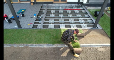 Installing Decking Stock Video Footage | Royalty Free Installing ...