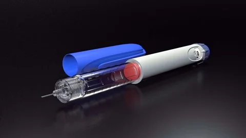 Insulin pen, 3D animation | Stock Video | Pond5