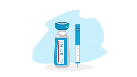 insulin vial bottle medical animation | Stock Video | Pond5