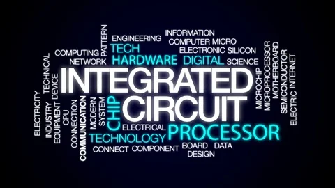 Integrated circuit architecture animated... | Stock Video | Pond5