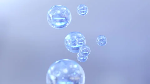 The integration of liquid bubbles forms ... | Stock Video | Pond5