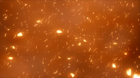 Intense Fire Heat Embers VFX Element | Stock Video | Pond5