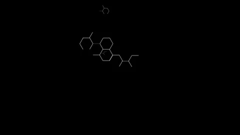 Interactive animated molecule chemical f... | Stock Video | Pond5