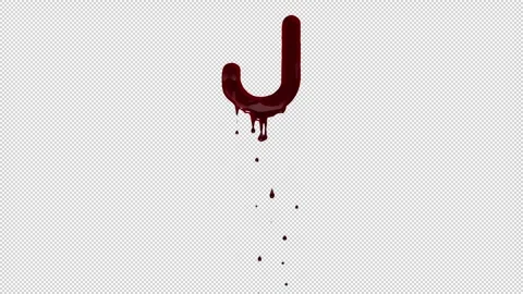 Interactive Blood Dripping Alphabet Lett... | Stock Video | Pond5