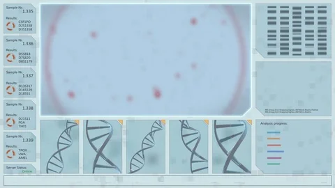 Interactive Interface of 3D DNA Structu... | Stock Video | Pond5
