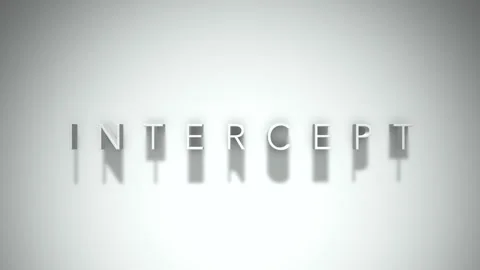 intercept 3D title animation with shadow... | Stock Video | Pond5