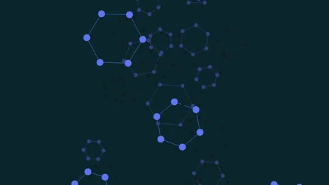 Interconnected blue dots forming a netwo... | Stock Video | Pond5