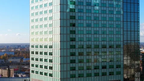 Intercontinental hotel, Varso Tower, bui... | Stock Video | Pond5