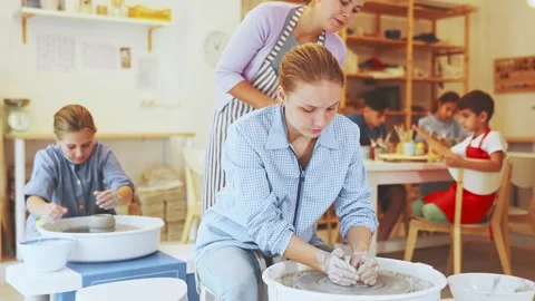 Interested children of different ages wo... | Stock Video | Pond5