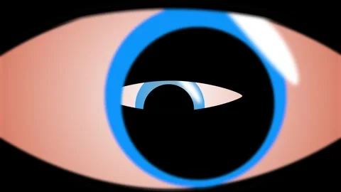 Eye Blinking Animation Stock Video Footage | Royalty Free Eye Blinking ...