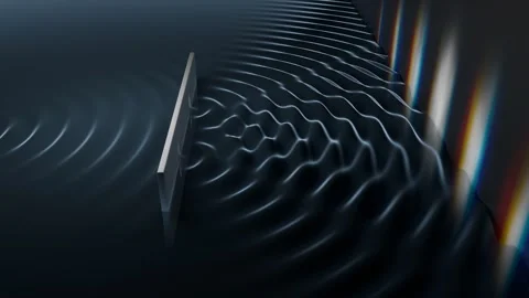 Interference pattern caused by double sl... | Stock Video | Pond5