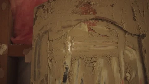 Interior of abandoned flood damaged hous... | Stock Video | Pond5