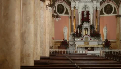 Altar Of Catholic Church Stock Footage ~ Royalty Free Stock Videos | Pond5