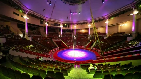 Circus Interior Stock Footage ~ Royalty Free Stock Videos | Pond5