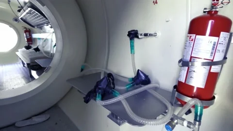 interior of a decompression chamber for ... | Stock Video | Pond5