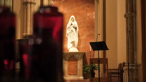 Interior of Holy Name Cathedral, Chicago... | Stock Video | Pond5
