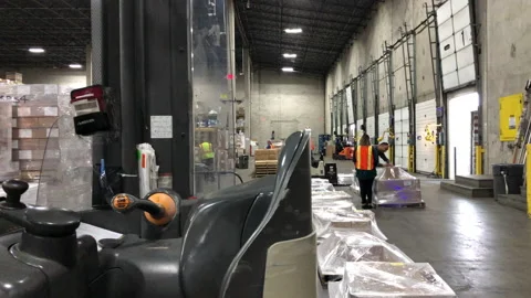 Interior Loading Dock Of Shipping Wareho... | Stock Video | Pond5