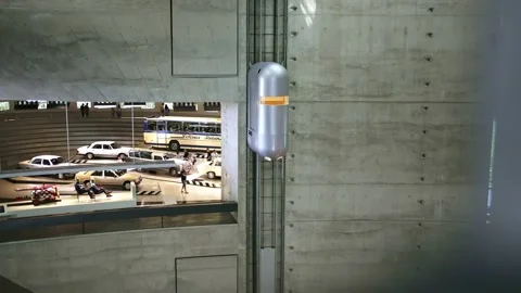 Interior of Mercedes-Benz Museum in Stut... | Stock Video | Pond5