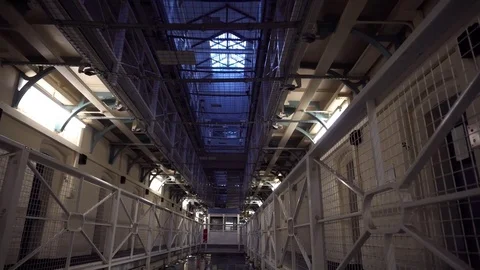 Interior Of A Modern Prison Wing Block A... | Stock Video | Pond5