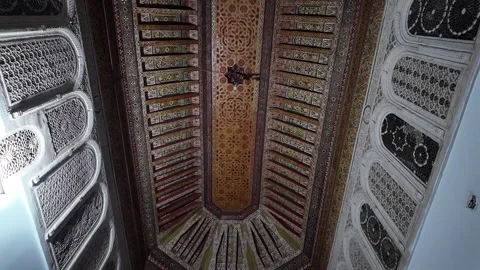 Interior roof of muslim ryad with islami... | Stock Video | Pond5
