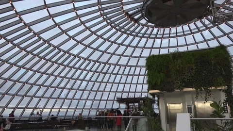 Interior Shot Of Perlan Reykjavik, Glass... | Stock Video | Pond5