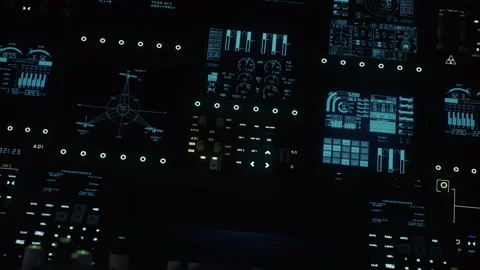 Interior shots of the warship's cockpit ... | Stock Video | Pond5