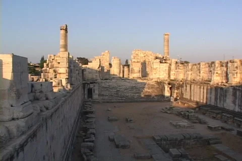 The interior of the Temple of Apollo at ... | Stock Video | Pond5