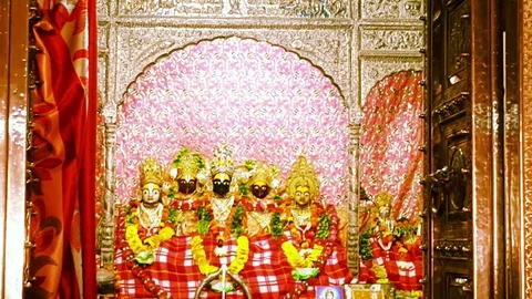 Interior View Of Ancient Ram Mahal Ayodh... | Stock Video | Pond5