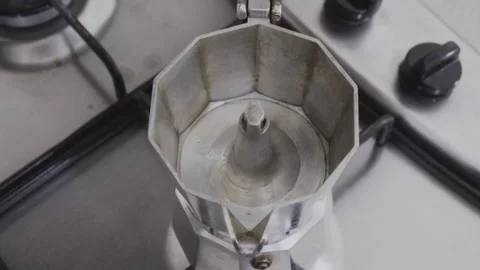 Interior view of traditional moka pot ch... | Stock Video | Pond5