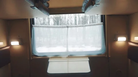 interior wagon railway carriage inside a... | Stock Video | Pond5