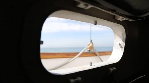 Interior window compas of Sail boat navi... | Stock Video | Pond5
