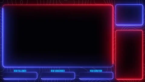 Intermission Stream Overlay Neon Animati... | Stock Video | Pond5