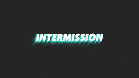 Intermission - Vintage Glowing Title On ... | Stock Video | Pond5