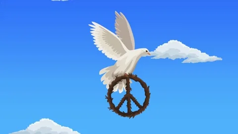 international peace day animation with d... | Stock Video | Pond5