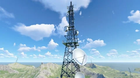 Internet of things and 5g base station n... | Stock Video | Pond5